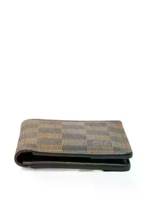 LOUIS VUITTON 2000-2026 Damier Ebene Pocket Organizer Card Holder - Brown