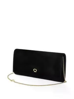 GIANVITO ROSSI Monica Suede Clutch Bag