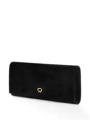 GIANVITO ROSSI Monica Suede Clutch Bag