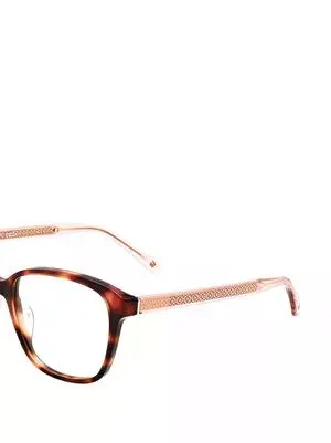 Kate Spade New York Tortoiseshell-effect Square-frame Eyeglasses With Protective Case