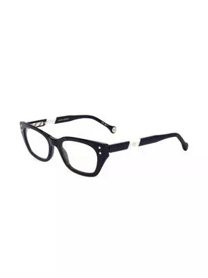Carolina Herrera Logo-plaque Cat-eye Glasses - Black
