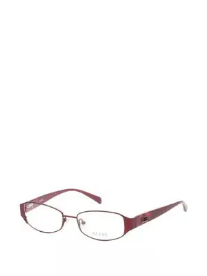 Guess Geometric Frame Eyeglasses - Red
