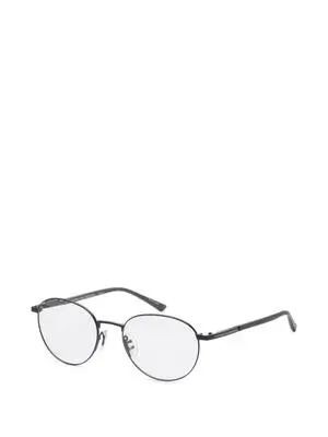 Porsche Design Round Frame Eyeglasses - Black