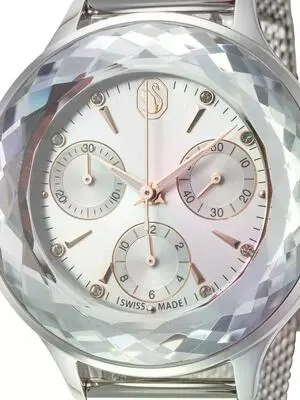 SWAROVSKI Nova Faceted Crystal 37mm Watch - Silver