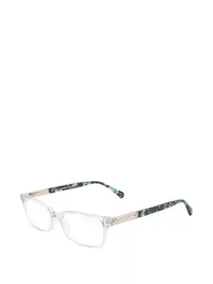 Kate Spade New York Tortoiseshell-effect Rectangle-frame Glasses - White
