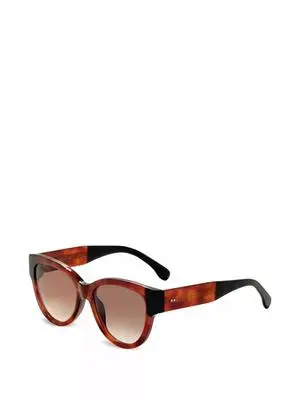 Paul Smith Paul Smith Tortoiseshell Effect Cat Eye Sunglasses Brown
