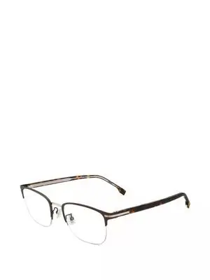 BOSS Browline-frame Glasses - Brown