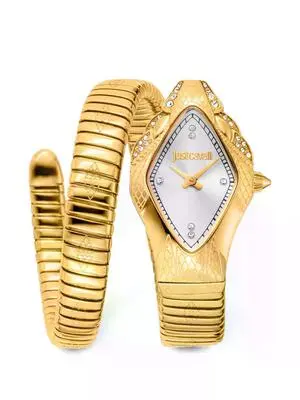 Just Cavalli Ferocious Snake 22mm Watch - Silver