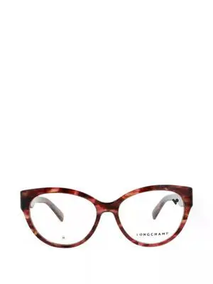 Longchamp Cat-eye Tortoiseshell-effect Glasses - Black