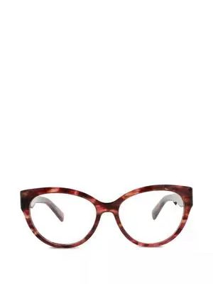 Longchamp Cat Eye Eyeglasses In Tortoiseshell Effect - Black