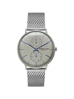 KENNETH COLE Stainless Steel Mesh Bracelet Watch - Silver