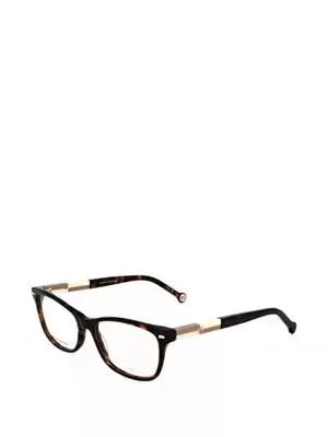 Carolina Herrera Tortoiseshell-effect Rectangle-frame Glasses