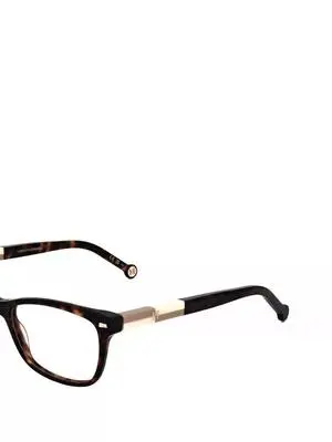 Carolina Herrera Tortoiseshell-effect Rectangle-frame Glasses - Brown