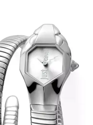Just Cavalli Glam Chic Snake 22mm Watch - Silver