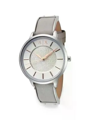 Armani Exchange Logo-detail 38mm Watch - Silver
