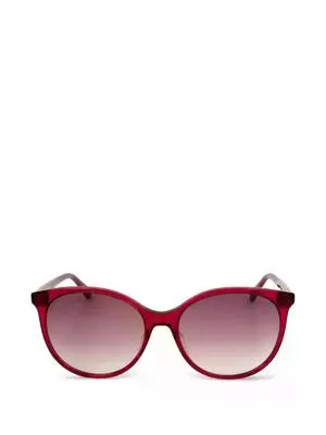 SWAROVSKI Crystal-embellished Round-frame Sunglasses - Red