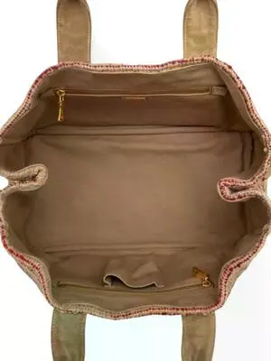Prada 2013-2026 Tweed Satchel - Multicolour