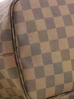 LOUIS VUITTON Damier Mm Tote Bag - Brown