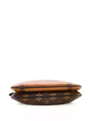 LOUIS VUITTON Double Zip Pochette Reverse Monogram Giant Clutch Bag