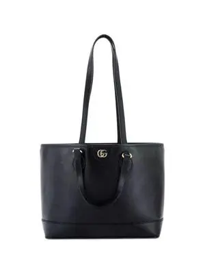 Gucci Ophidia Top Handle Shopping Leather Small Tote Bag - Black