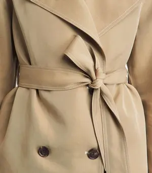 Varley Short Maddox Trench Coat - Beige