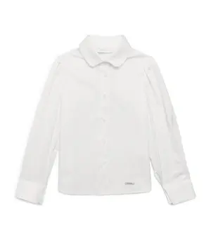 Monnalisa Satin Polka Dot Shirt