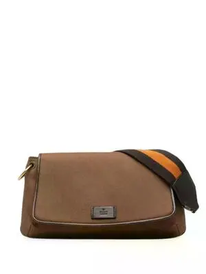 Gucci 2000-2015 Canvas Web Shoulder Bag - Brown