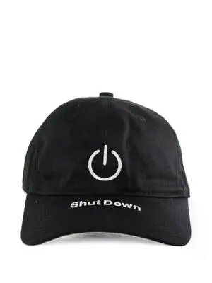 Vetements Embroidered Baseball Cap - Black