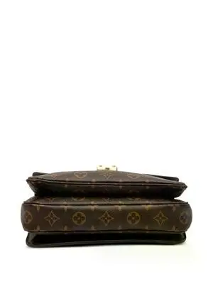 LOUIS VUITTON Monogram Pochette Metis Satchel - Brown