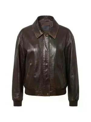 Prada Leather Bomber Jacket