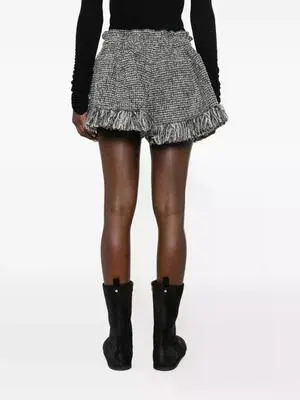 Sacai Fringed Tweed Shorts
