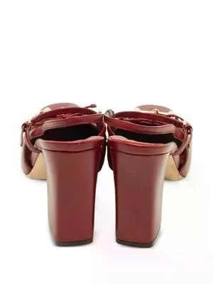 Gucci Horsebit Bow Detail Slingback Pumps