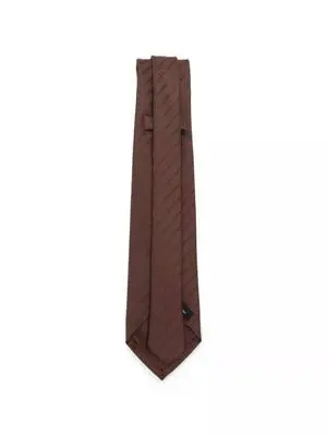 SAPIO Diagonal-stripe Tie - Brown