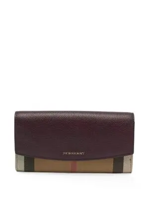 Burberry House Check Continental Wallet - Brown