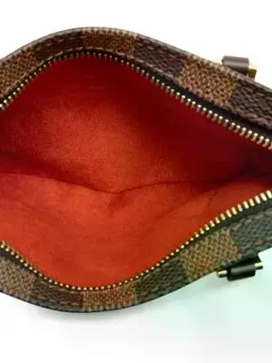 LOUIS VUITTON 1990-2010 Damier Ebene Manosque Pochette Handbag