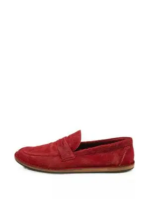 THE ROW Penny-strap Loafers - Red