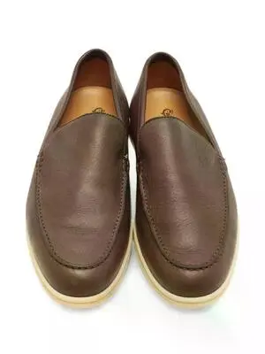 Loro Piana Summer Walk Leather Loafers