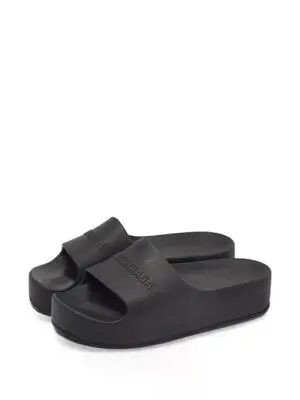 Balenciaga Logo Chunky Pool Slides