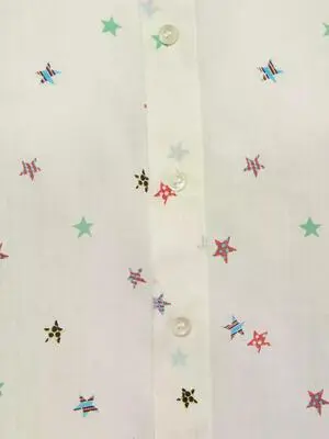 Saint Laurent Star-print Short-sleeve Shirt