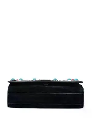 Saint Laurent 2017 Small Suede Monogram Stone Studded Kate Crossbody Bag