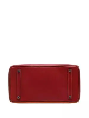 Hermès 2009 Special Order Tricolor Epsom Birkin Retourne 35 Handbag - Red
