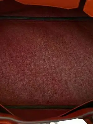 Hermès 2009 Special Order Tricolor Epsom Birkin Retourne 35 Handbag - Red