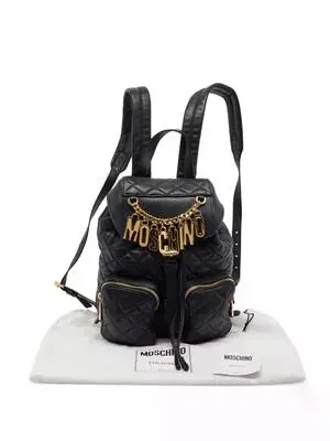 Moschino Charm Quilted Backpack