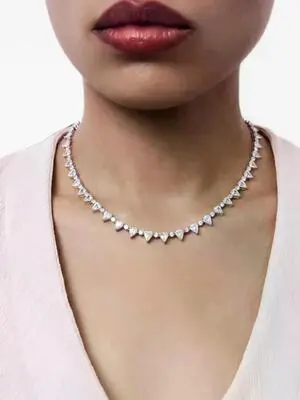 DI VOLPE Lo Scudo White Sapphire Necklace