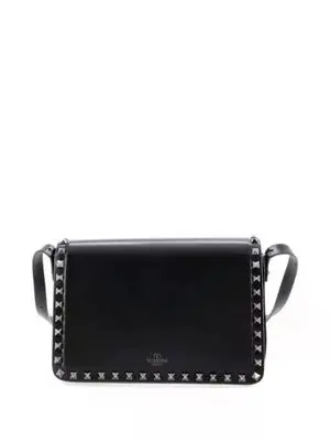 Valentino Garavani Rockstud Leather East West Shoulder Bag