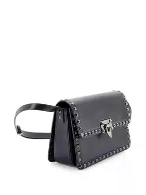 Valentino Garavani Rockstud Leather East West Shoulder Bag