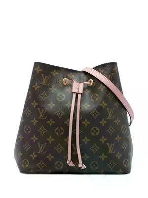LOUIS VUITTON 2017 Monogram Neonoe Mm Bucket Bag - Brown