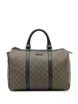 Gucci 2016-2026 Medium Gg Canvas Joy Boston Bag - Brown