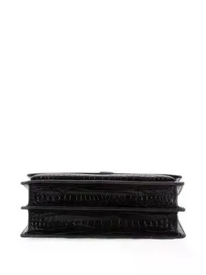 Saint Laurent Sunset Crocodile Embossed Leather Medium Crossbody Bag