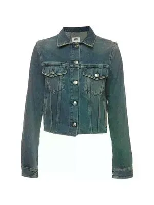 MAISON MARGIELA 2019 Distressed Paint-splatter Denim Jacket